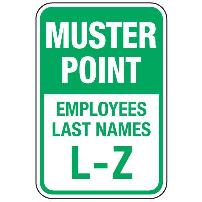 Muster Point Signs