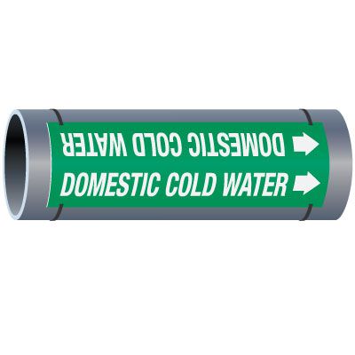 Domestic Cold Water Pipe Markers - Ultra-Mark® High-Performance | Seton