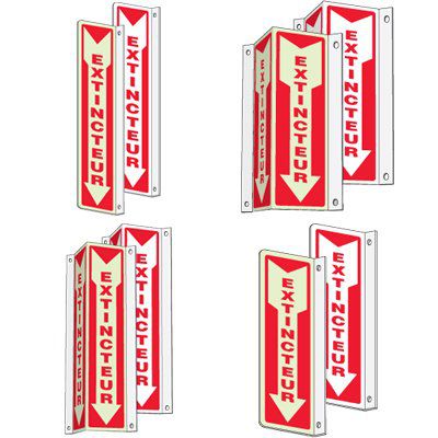 Panneaux français d'extincteurs d'incendie 2 à 3 voies - Extincteur ...