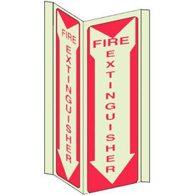 Slim-Line 3-Way Fire Extinguisher Sign | Emedco