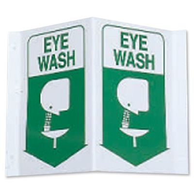 3-Way View First Aid Safety Signs - Eye Wash|Seton Canada | Seton.ca