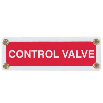 Sprinkler Signs - Control Valve | Emedco