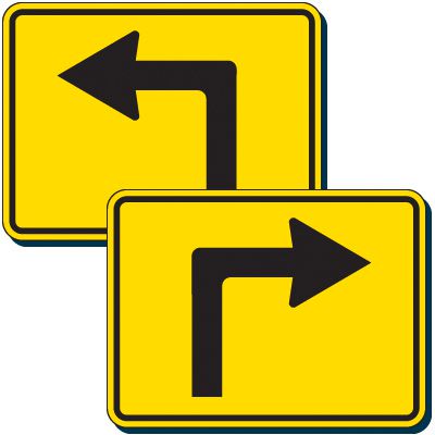 Reflective Traffic Signs - Left/Right Turn Arrows|Seton Canada