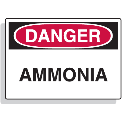 OSHA Danger Signs - Ammonia | Seton