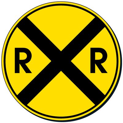 Reflective Traffic Signs - Railroad Crossing (Symbol) | Seton