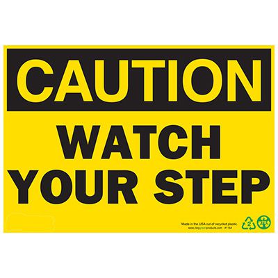 Slipping & Tripping Signs | OSHA & ANSI Fall Prevention | Emedco