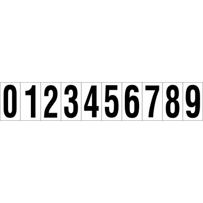 2" Consecutive Number and Letter Labels | Emedco