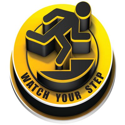 3D Floor Marker - Watch Your Step | Seton