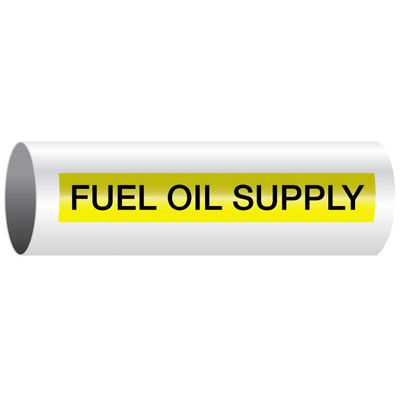 Fuel Oil Supply - Self-Adhesive Pipe Markers | Emedco