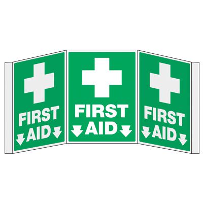3D Projection Signs - First Aid, First Aid Signs | Emedco