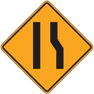 Merging Traffic Signs | High Visibility | Reflective Lane Merge Signs ...