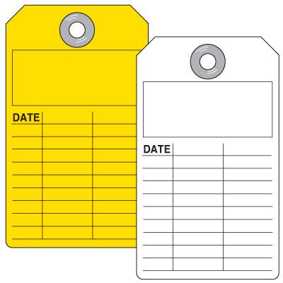 Blank Inspection Tags - White | Seton