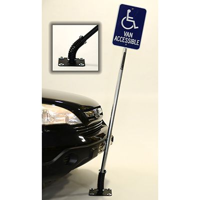 FlexPost™ 6'H Galvanized Steel Post | Seton