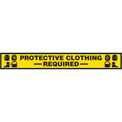 Protective Clothing Required Floor Marking Strip | Floor Marking.com ...