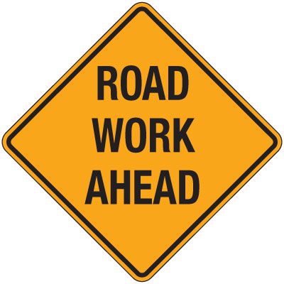 Road Work Signs & Men At Work Signs | Emedco