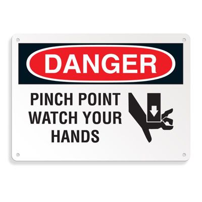 Danger Signs - Pinch Point Watch Your Hands | Seton