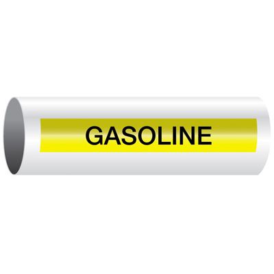 Gasoline - Self-Adhesive Pipe Markers | Emedco