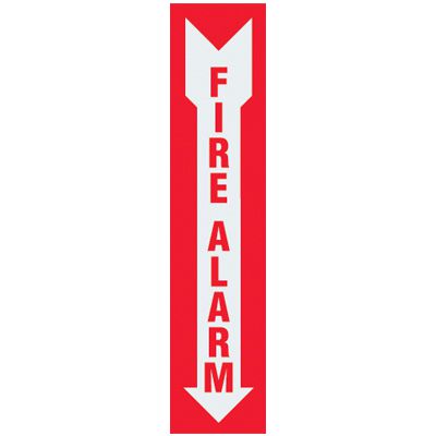 Slim-Line Fire Alarm Label | Emedco