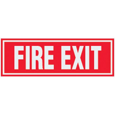 Fire Exit Label | Emedco