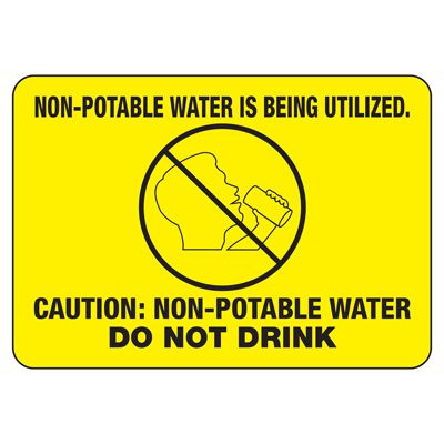 Water Warning Signs Warning Signs For Non Potable Water Schemes