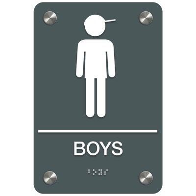 Boys Restroom Signs - Premium Braille Signs, ADA Signs | Seton | Seton