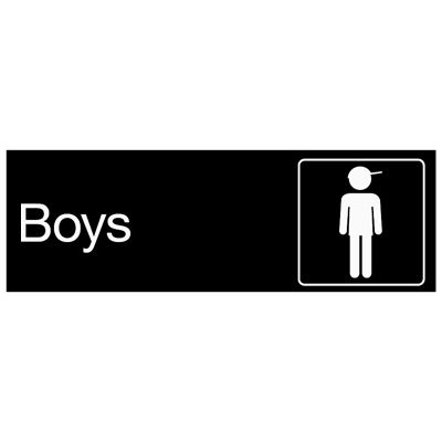 Boys - Small Engraved Restroom Signs | Seton.ca