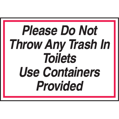 Bathroom Etiquette & Hygiene Signs | Restroom Rules | Seton