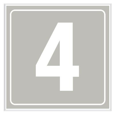 4 - Engraved Door Number Signs|Seton Canada | Seton.ca