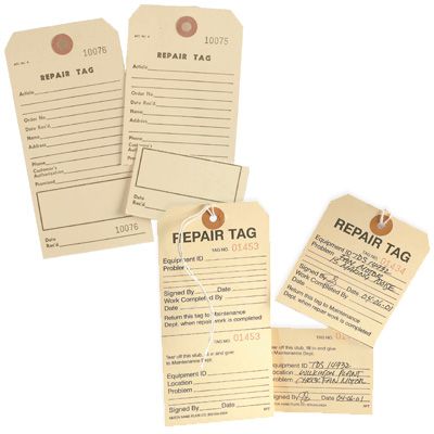 Repair Tags, Status Tags, Maintenance Tags | Seton Canada | Seton.ca