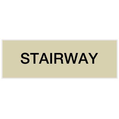 Stairway - Engraved Standard Worded Signs|Seton Canada | Seton.ca