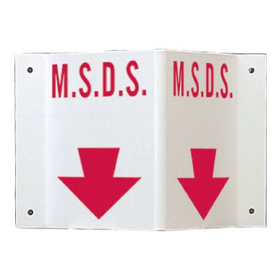 Rigid High Visibility Signs - M.S.D.S|Seton Canada | Seton.ca