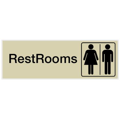 Rest Rooms - Engraved Restroom Signs | Emedco