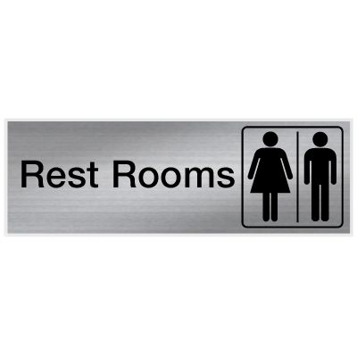 Rest Rooms - Engraved Rest Room Signs | Seton