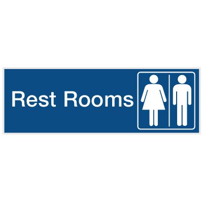 Rest Rooms - Engraved Restroom Signs | Emedco