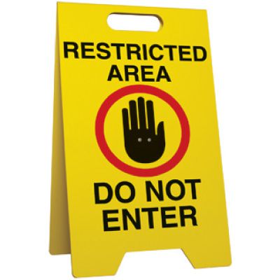 Restricted Area Portable - Floor Stand | Seton