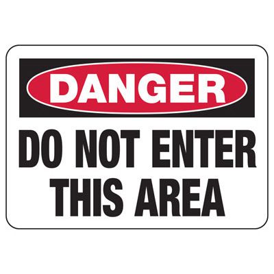 Do Not Enter Signs | OSHA & ANSI Compliant Safety Signs | Seton