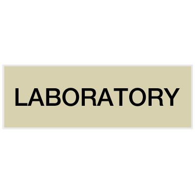 Laboratory - Engraved Standard Worded Signs | Seton