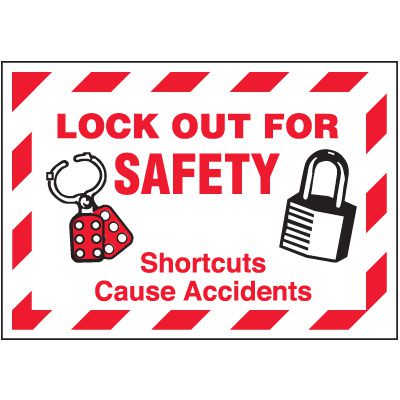 Lockout Labels - Lock Out For Safety, Electrical Labels | Emedco