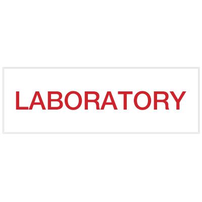Laboratory - Engraved Standard Worded Signs | Seton