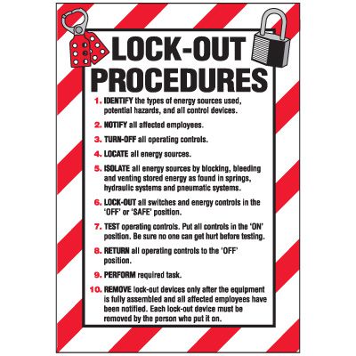 Lockout Labels - Lock-Out Procedures | Emedco