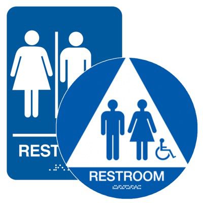 Restroom Signs & Bathroom Signs | ADA Ready | Seton
