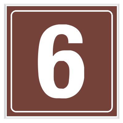 6 - Engraved Door Number Signs|Seton Canada | Seton.ca