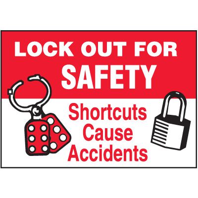 Lockout Labels - Lock Out For Safety | Emedco