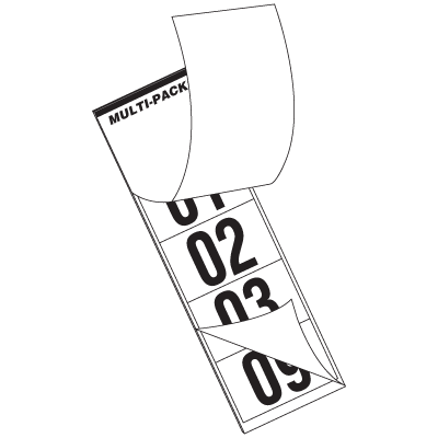 Consecutive Number Labels | Vinyl Label.com | Emedco