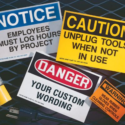 Custom French Safety Labels | Seton Canada | Seton.ca