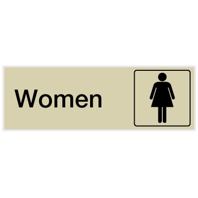 Women - Engraved Rest Room Signs | Seton