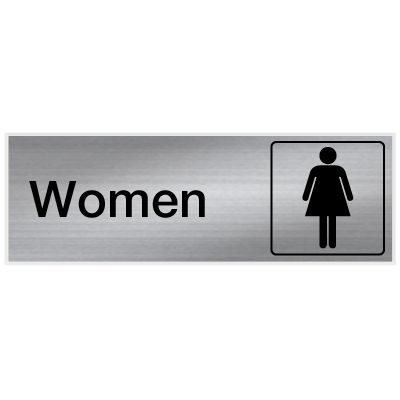 Women - Engraved Rest Room Signs | Durable Acrylic | Emedco