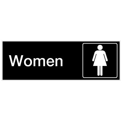 Women - Engraved Rest Room Signs | Seton