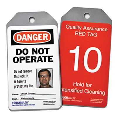 Semi-Custom ToughWash™ Encapsulated Plastic Tags|Seton Canada | Seton.ca