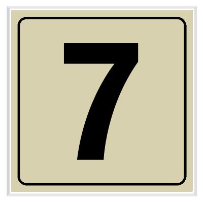 7 - Engraved Door Number Signs|Seton Canada | Seton.ca